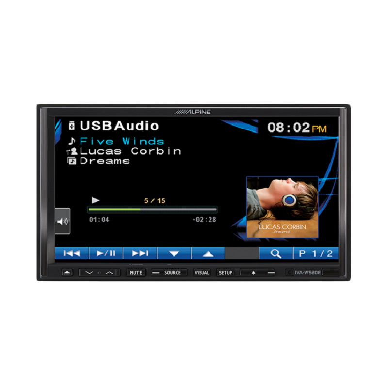 Jual Head unit Double Din Alpine IVA-W520 - Head Unit Universal [7 Inch ...