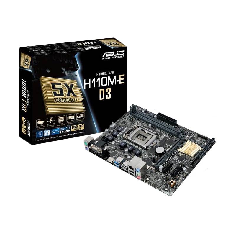 Jual Asus H110M-E D3 Motherboard [DDR3/ Socket 1151] di Seller METRIX SHOP - Mangga Dua Selatan ...