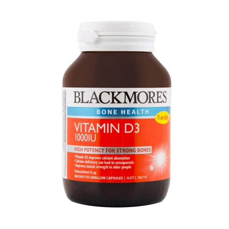 Jual Blackmores Bone Health Vitamin D3 1000IU Multivitamin & Suplemen ...