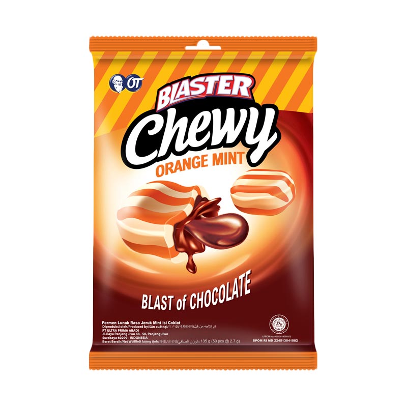Jual Blaster Chewy Orange Mint Permen [4 SAK] di Seller OT Store - Batu ...