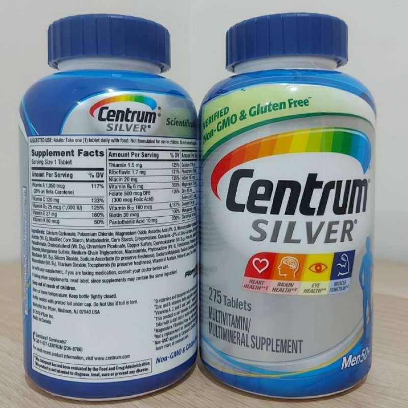 Jual centrum silver men 50+ 275 tablet (multivitamin pria) di Seller ...