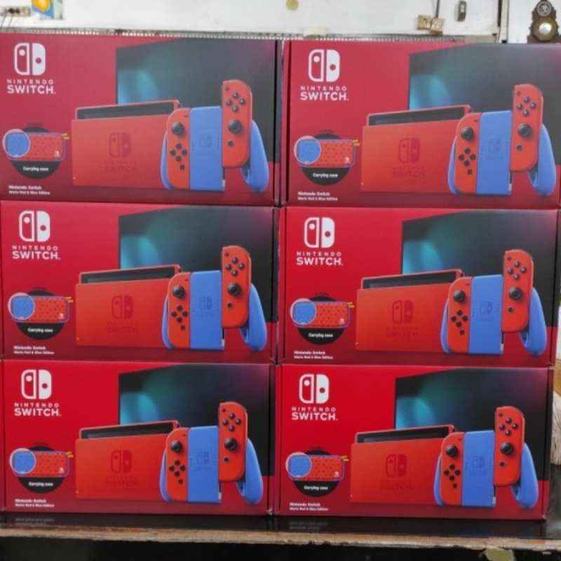 Promo Nintendo Switch Super Mario Edition Series Blue And Red - Ns16 ...