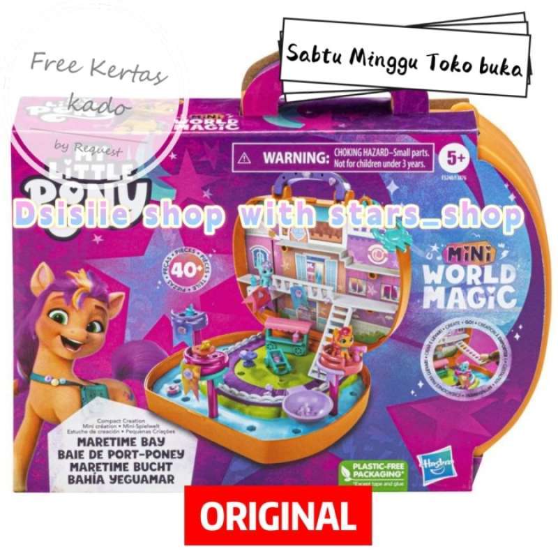 Promo My Little Pony Mini World Magic Compact Creation Maretime Bay Toy Ori Diskon 23% di Seller ...