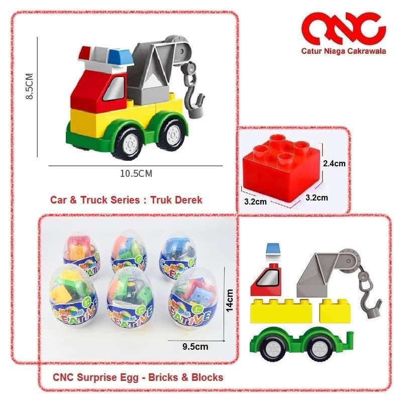 Promo Cnc Brick & Block - Car & Truck Series , Lego Compatible ( Gacha ...