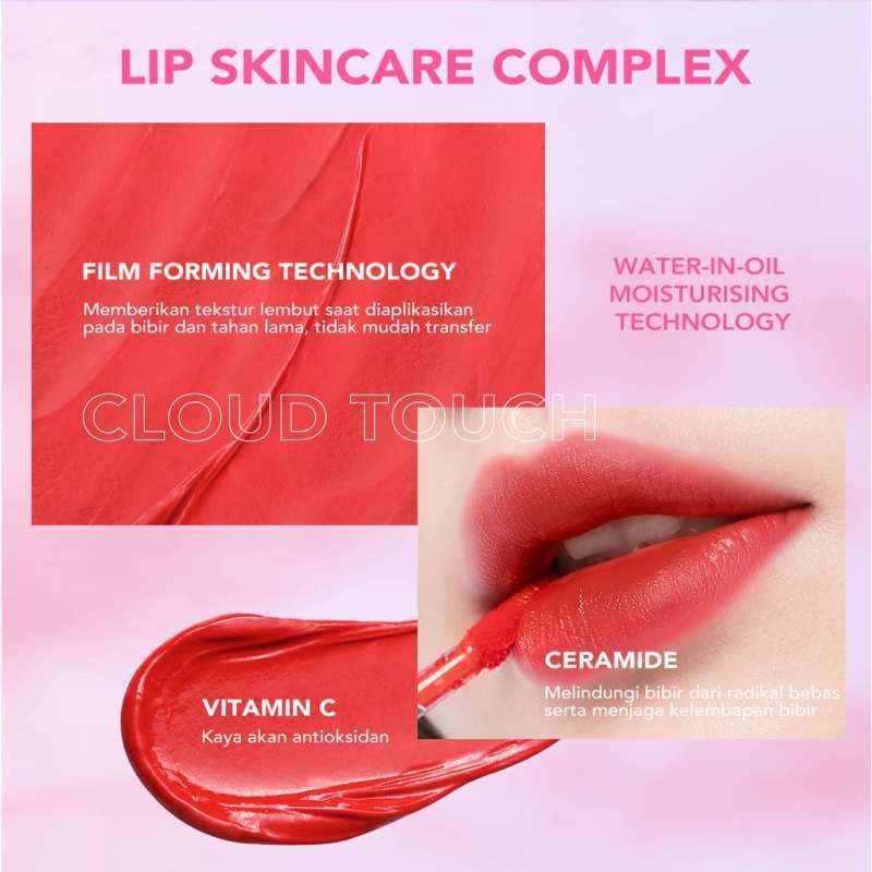 Jual You Cloud Touch Fixing Lip Tint Soft Velvet Finish Lip Stain ...