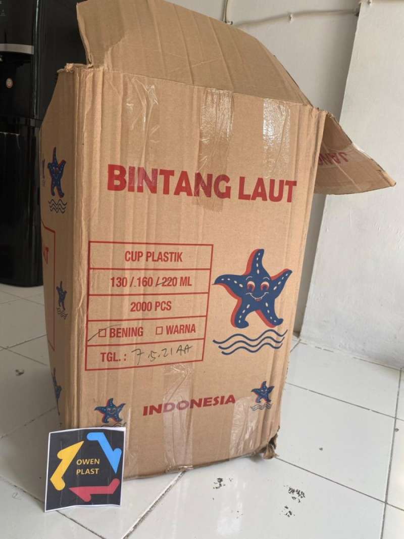 Promo Gelas Plastik 220Ml/Aqua Bntg Laut Gelas Kopi 1 Dus Isi 40 Slop ...