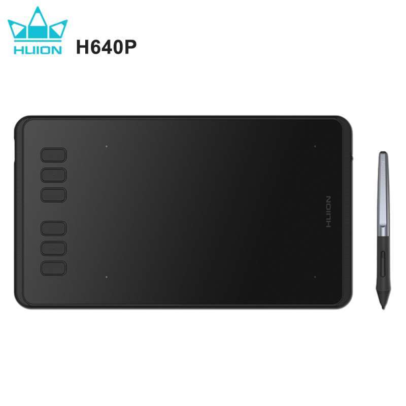 Jual HUION H640P Ultralight Graphics Drawing Tablets with Digital Pen ...