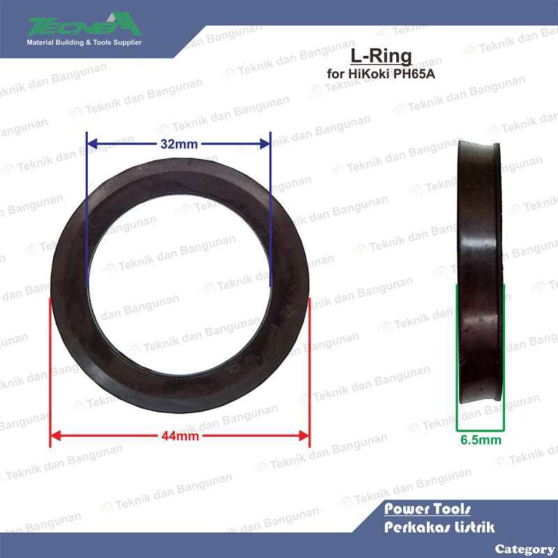 Jual Karet Seal L-ring Piston Untuk Mesin Jack Hammer Hikoki Ph65a Di ...