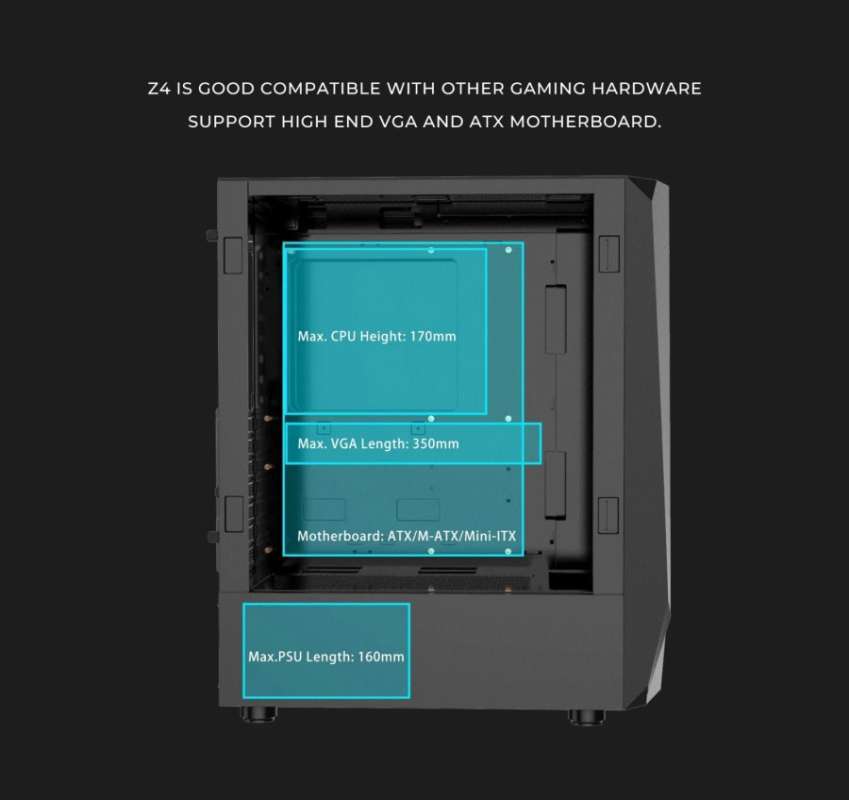 Promo Casing Pc Gaming 3d Design Aula Fy332 Include 3 Fans Rgb - Putih ...