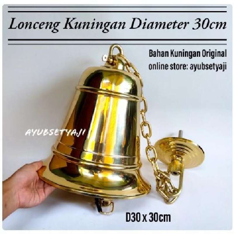 Jual Lonceng Kuningan JUMBO BESAR D30cm Lonceng Kerucut Diameter 30cm ...