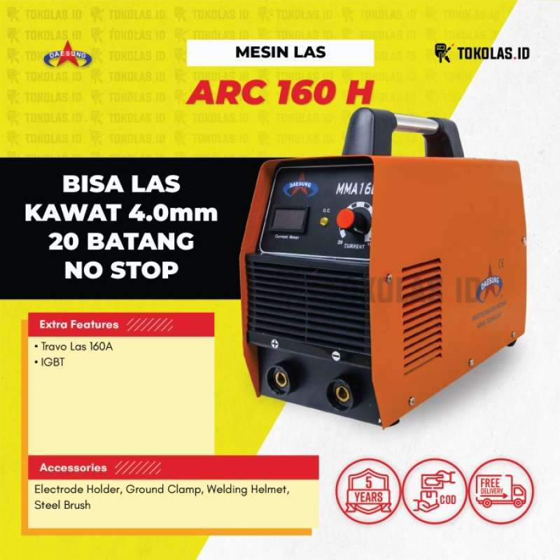 Promo Mesin Travo Las Inverter Daesung MMA ARC 160 H ARC160 ARC-160 ...