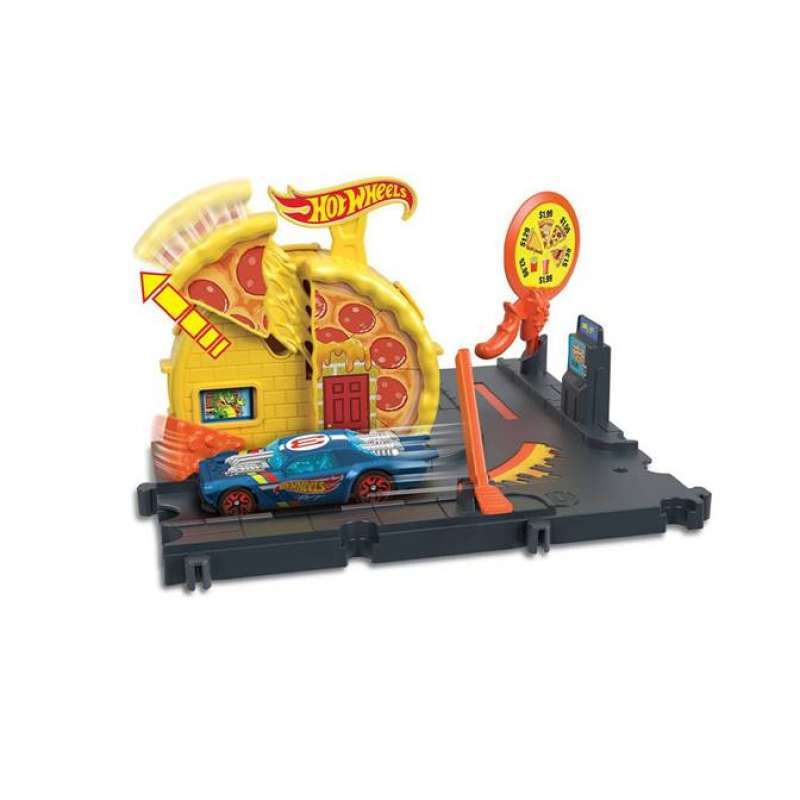 Promo Hot Wheels Hotwheels City Speedy Pizza Pick-up Track Set Hmd53 ...