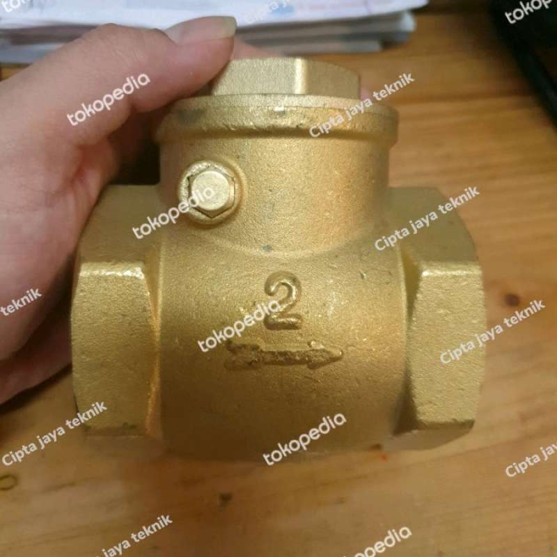 Jual Swing Check Valve Kuningan / Klep Tabok 2 (Inch) Pn16 di Seller Celestee Shop - Wanasari ...