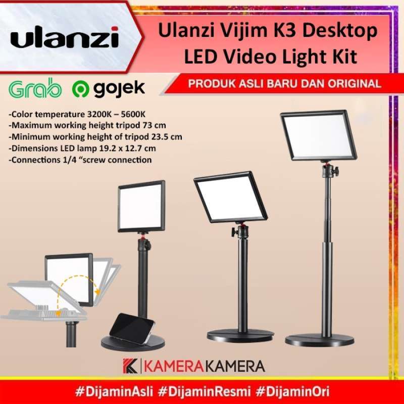 Jual Ulanzi Vijim K3 Desktop Led Video Light Kit di Seller Edenn Shop - Wanasari, Kab. Bekasi ...