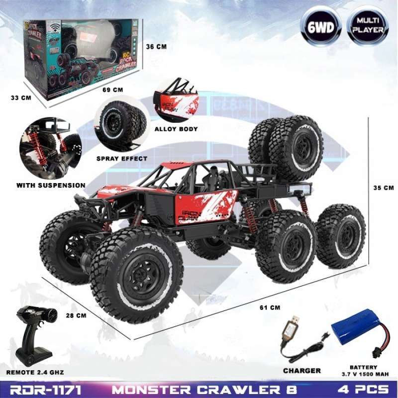Promo Mobil Remot 4Wd Rock Crawler Offroad 2.4Ghz Mainan Rc Remote ...