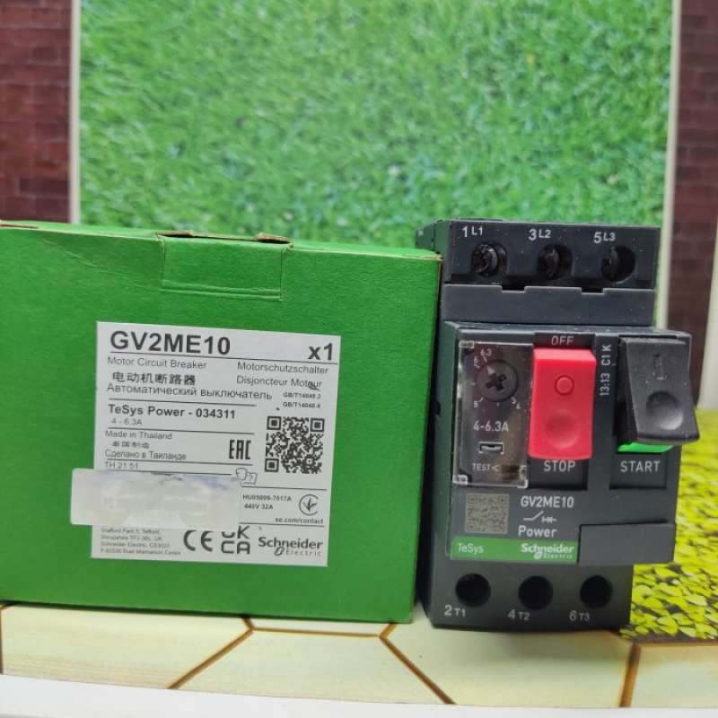 Promo Motor Circuit Breaker Schneider GV2ME10 / MCB GV2ME 10 4A-6.3A 2 ...