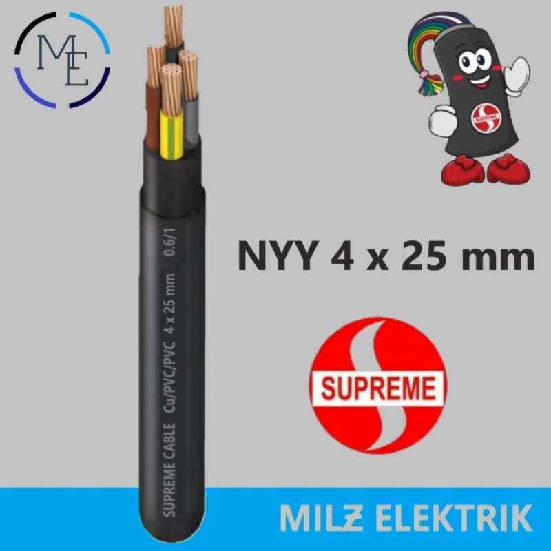 Promo Kabel Nyy 4x25mm Supreme Diskon 23% Di Seller Hubner Store ...