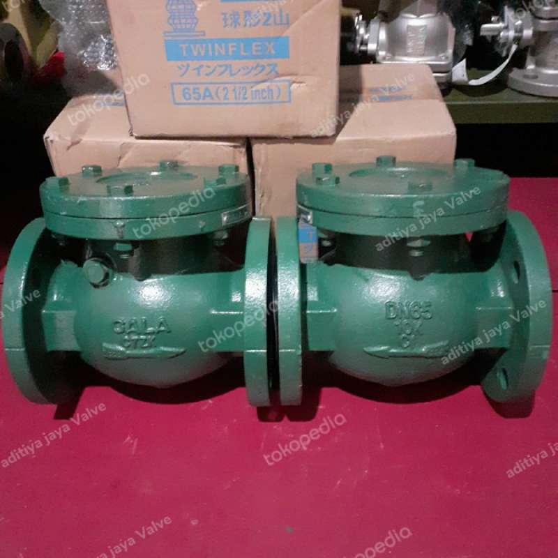 Promo swing check valve GALA DN65 (21/2) flange jis 10k cast iron ...