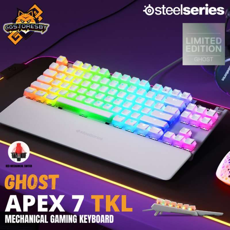 Promo Steelseries Apex 7 Tkl Mechanical Ghost Edition Diskon 17% di ...