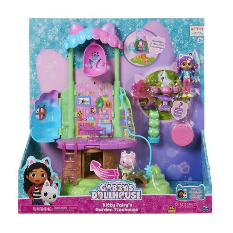 Promo Mainan Gabby's Dollhouse Kitty Fairy's Garden Treehouse Diskon 11 ...