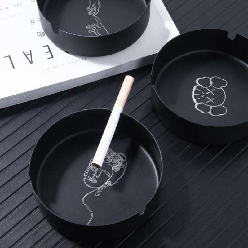 Promo Black Abstract Face Ashtray / Asbak Geometric Hitam Aesthetic ...