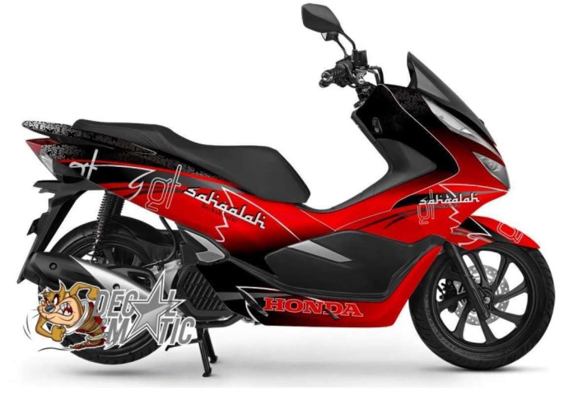 Jual Decal Full Body Motor Honda PCX 150 / 160 Livery Bis Shantika ...