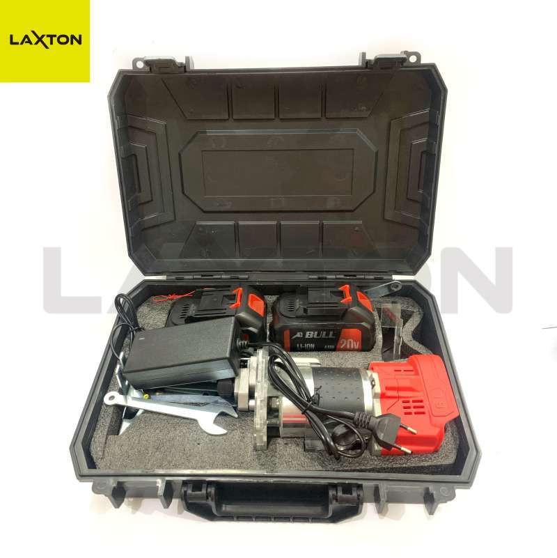 Jual Bull Mesin Router Trimmer Profil Kayu Wood Cordless Baterai Bl390 ...