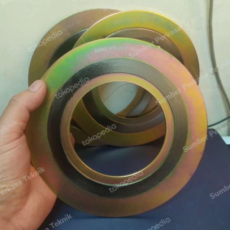 Promo Spiral Wound Gasket CS / SWG Carbon Steel Ansi 600 4inch / DN 100 ...