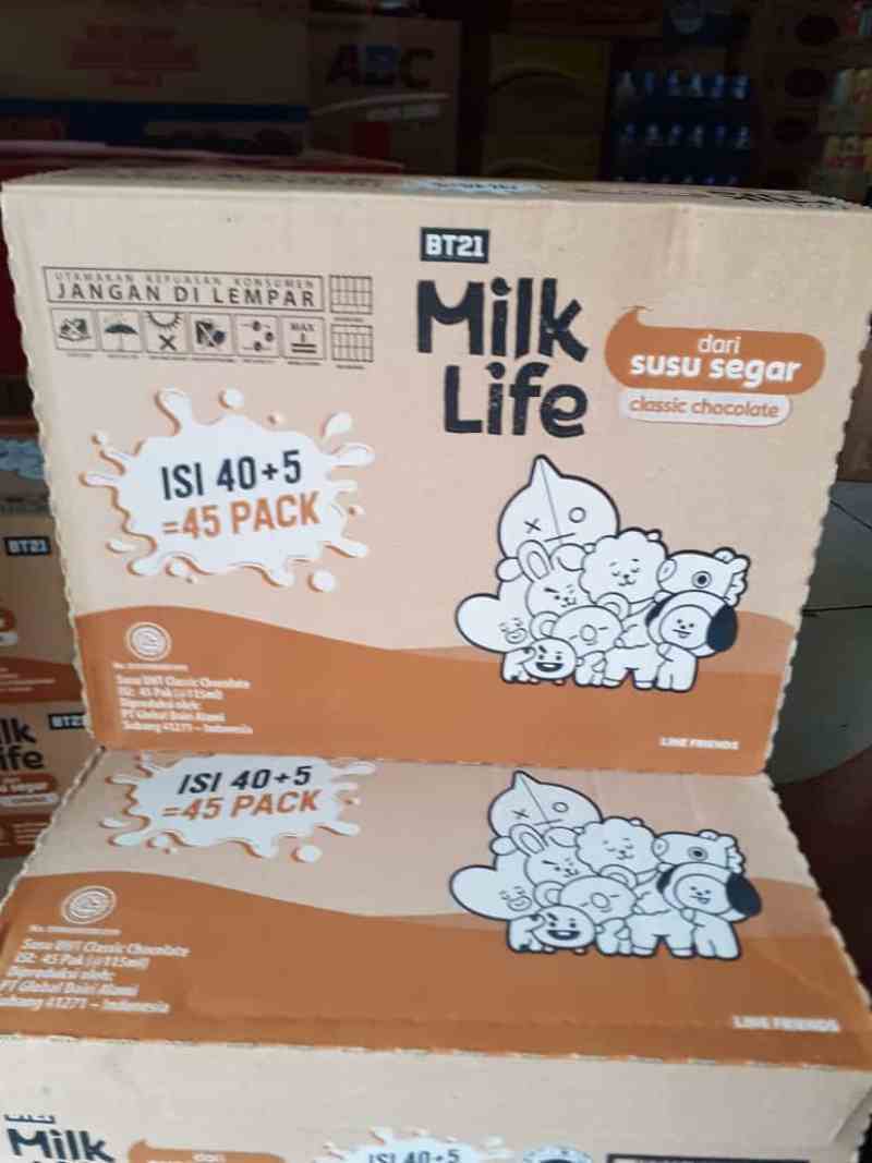 Jual Milk Life 115 ML dari Susu Segar 1 Karton isi 45 Pack x 115 ML di ...