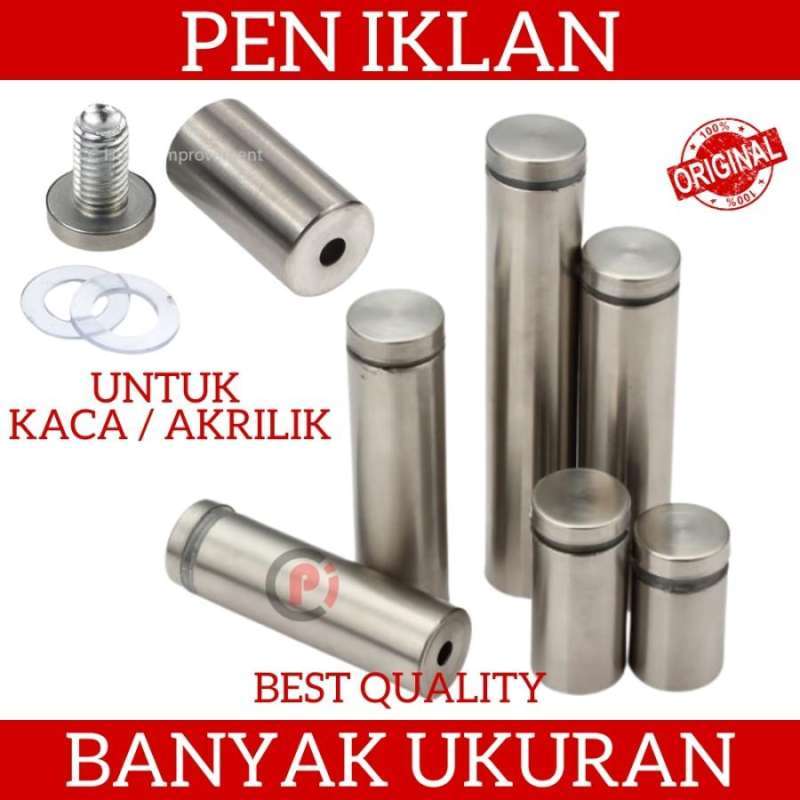 Jual Pen Iklan Stand Off Baut Skrup Dudukan Akrilik Kaca Acrylic Sign ...