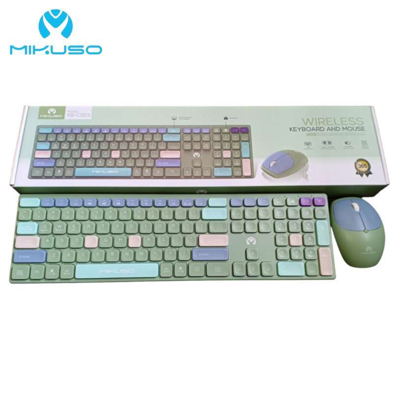Jual Keyboard Mouse Wireless Dan Bluetooth 5.0 KB-C023 Mikuso Keyboard ...