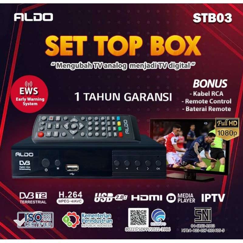 Jual Set Top Box Stb Aldo Digital Tv Full Hd Dvb-t2 Di Seller Sequest ...