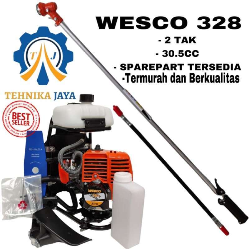 Promo Mesin Potong Rumput 2 Tak WESCO B 328 Brush Cutter Gendong 32cc Diskon 5% di Seller Aman ...