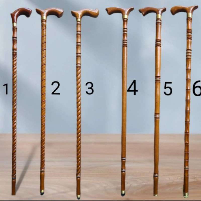 Promo Tongkat Jalan Kayu Ulin./Kayu Besi Tongkat Bantu Jalan Lansia ...