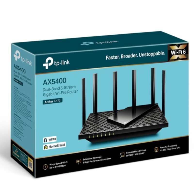 Promo Archer AX73 AX5400 Wi-Fi 6 Router AX 73 AX 5400 Wifi 6 ...