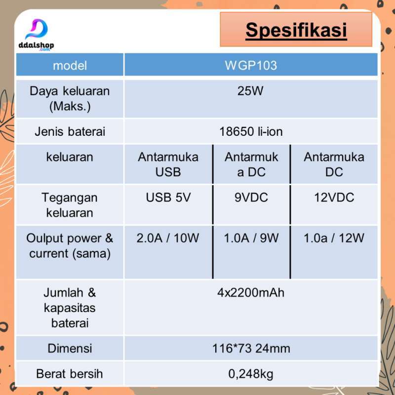 Jual Dc Mini Ups Portable Untuk Cctv Wifi Router Usb 5v/9v/12v 5v/12v ...