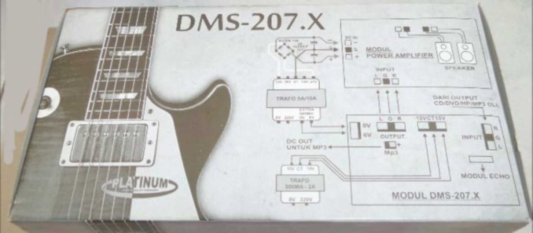 Jual Platinum Dms-207.x Kit Stereo Tone Control Echo Mic Sub Bluetooth ...