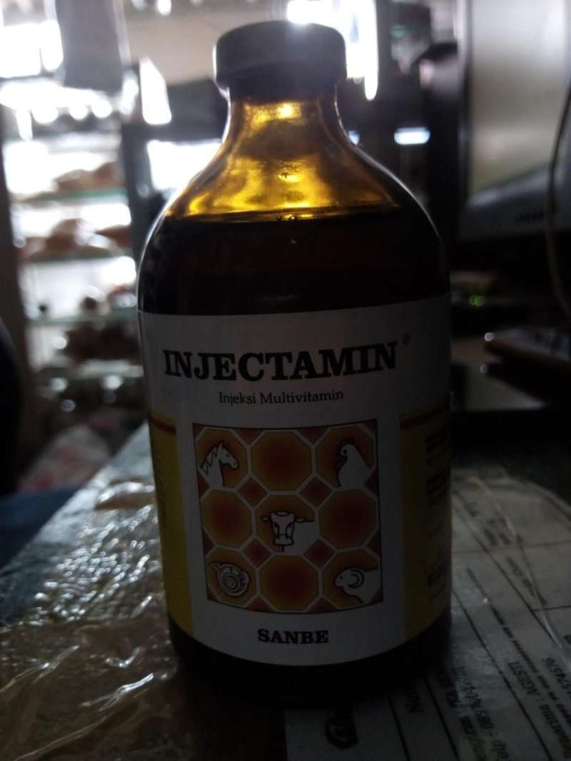 Jual VITAMIN LENGKAP UNTUK HEWAN INJECTAMIN 100 ml di Seller ...