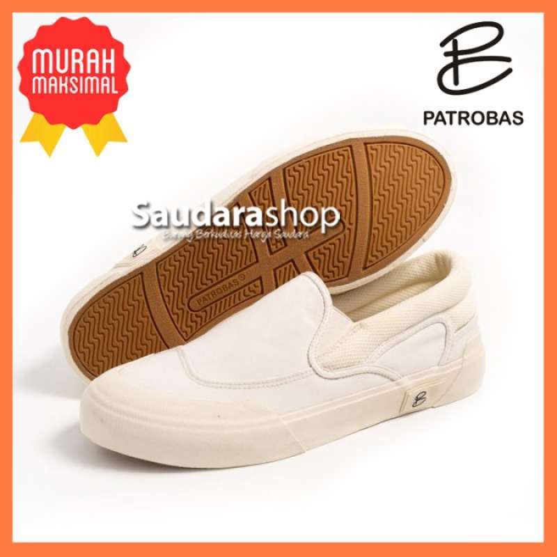Promo Sepatu Patrobas Cloud SLIPON Off white / Patrobas Cloud Slip On ...