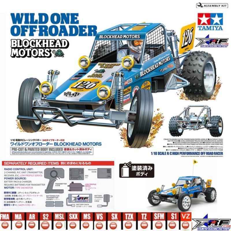 Promo Tamiya 58695-60A 1/10 R/C Off Road Wild One Blockhead Motors -No ...