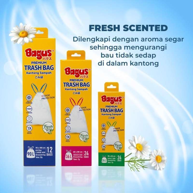 Jual Bagus - Premium Trash Bag Scented | Kantong Sampah Dengan Tali ...