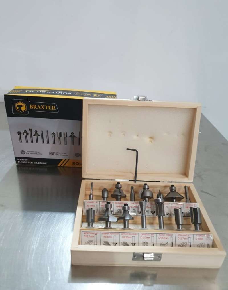 Promo Auger Bit Set Mata Router Trimmer Bit Set Braxter Tungsten Diskon ...