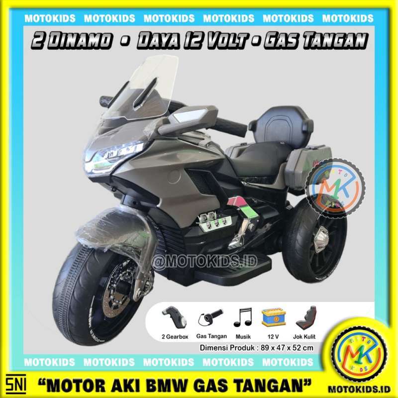 Jual Motor Aki Anak Gp Roda 3 Gas Tangan Mesin 12v Motokids Ninja Moto ...