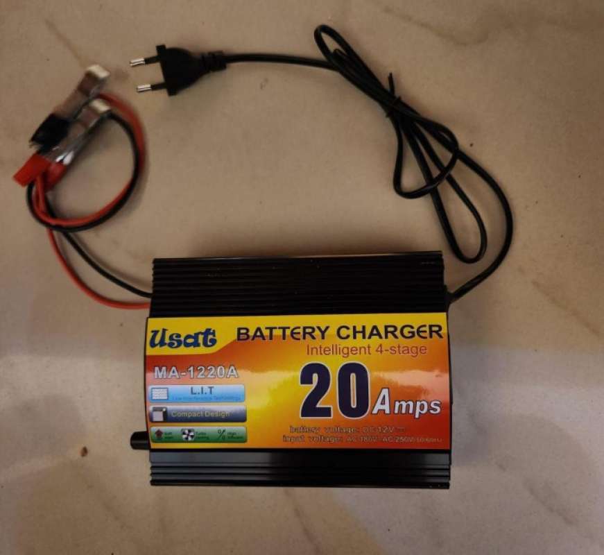 Promo charger accu/aki 12v 20a usat battery,Charger Aki Otomatis 12V ...