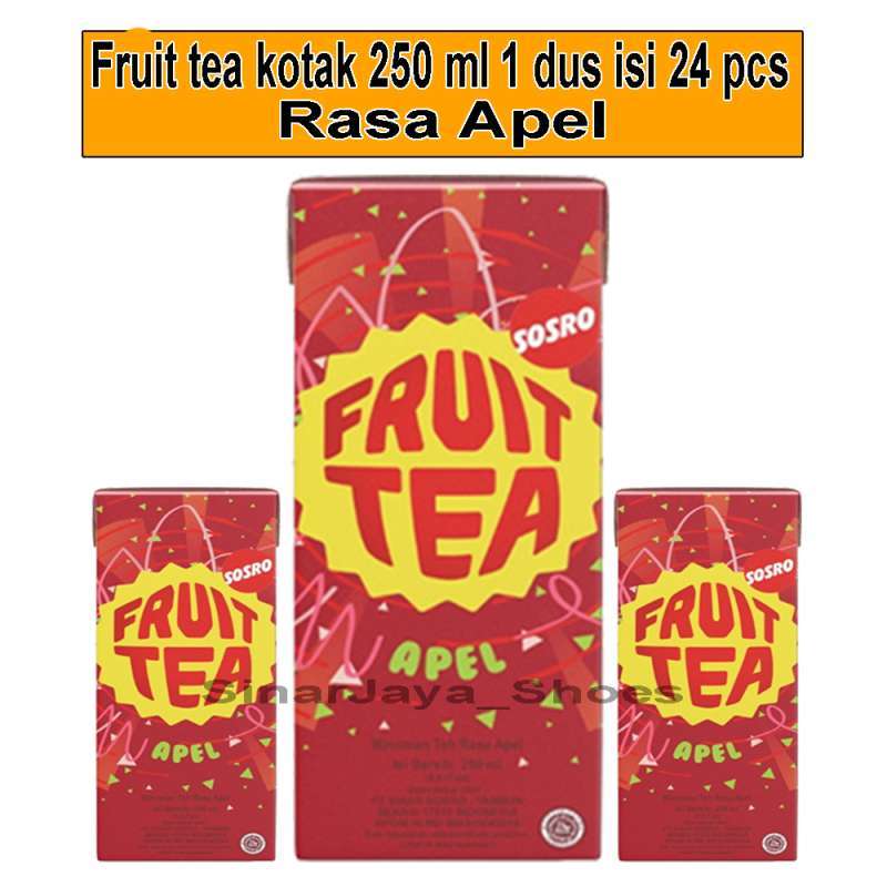 Jual Fruit tea Kotak Sosro Rasa Apel 250 ml 1 dus isi 24 pcs di Seller ...