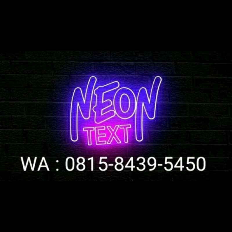 Jual Lampu Led Neon Text Tulisan Klinik Gigi + Logo Panah Pesanan Kak ...