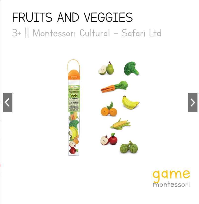 Jual Safari Ltd Toob Fruits And Vegetables With Cards - Toobs Di Seller ...
