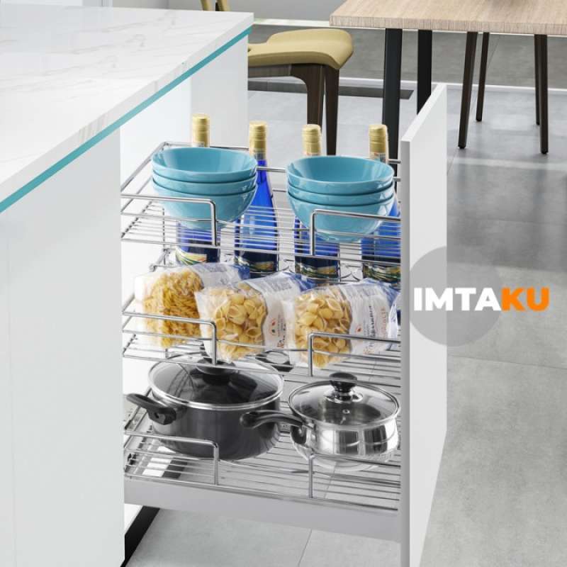 Promo rak botol tarik untuk kitchen set stainless steel model vitco ...