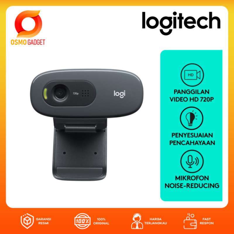 Promo Logitech USB HD Webcam C270 Original Garasi Resmi 1 Tahub Diskon ...