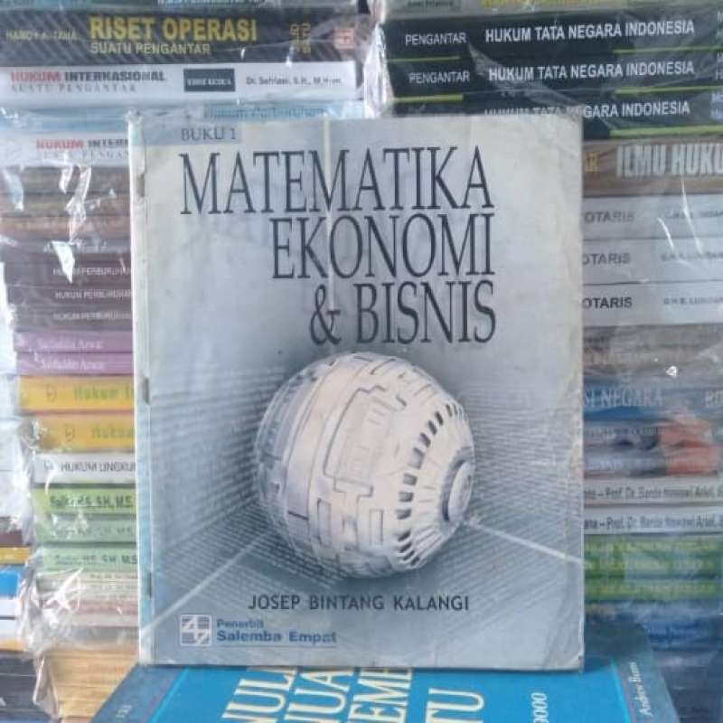 Promo Matematika Ekonomi & Bisnis Buku 1 Oleh Josep Bintang Diskon 32% di Seller Pilihan Shop ...